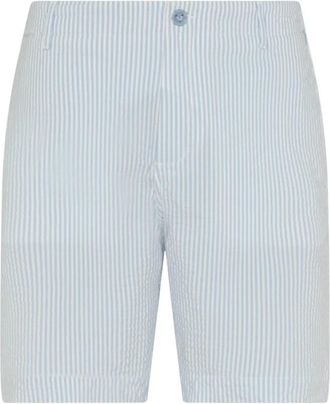 Vilebrequin Stretch Baumwoll-Bermudashorts Seersucker-Streifen - - Shorts - Herren - Blau - M