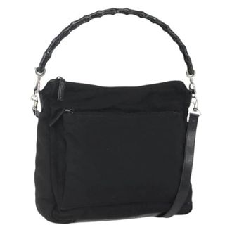 Gucci Pre-owned Nylon Schultertasche - - Pre-owned - Damen - Schwarzk - ONE SIZE