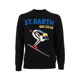 MC2 Saint Barth Pullover mit Rundhalsausschnitt - - Knitwear - Herren - Schwarzk - S
