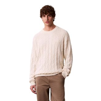 Calvin Klein Rundhals-Strickware - - Knitwear - Herren - Beige - L