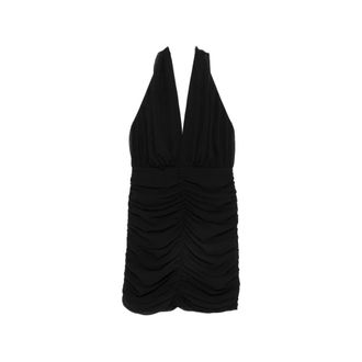 Rotate Ruched Sequin-embellished Ruffled Mini Dress