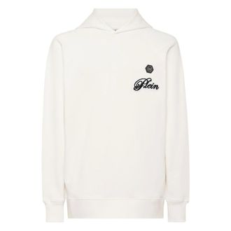 Philipp Plein Homme, Sweatshirts et sweats &agrave; capuche, Beige, Taille: S Sweat &agrave; capuche Basic Signature