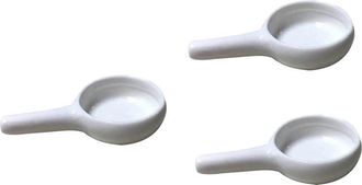 Garneck 3 St&uuml;ck Keramik-Kerzenhalter Teelicht L&ouml;ffel Ersatz Teelicht Wachsw&auml;rmer mit Griff f&uuml;r &auml;therische &Ouml;le Brenner Duft Aromatherapie Diffusor Hochzeit Val