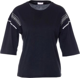 Liu Jo Femme, Tops, Noir, Taille: 36 FR ECS Moda T-shirt