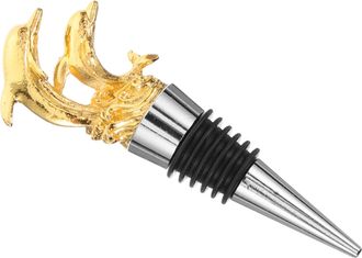 Cabilock Doppelter Delfin Weinverschluss F&uuml;r Weinflasche Weinflaschenstopfen Aus Zinklegierung Dekorativer Weinflaschenverschluss Weinflaschensparer F&uuml;r Party 