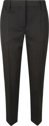 Versace Hose aus Grain de Poudre Wolle - - Trousers - Damen - Schwarzk - XS