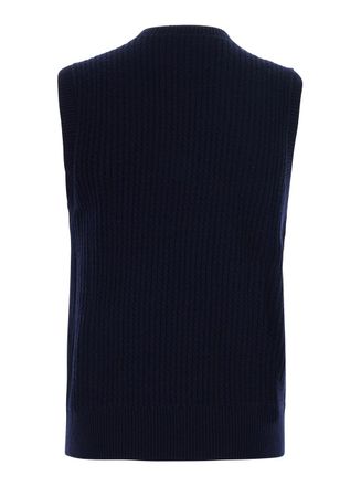 Emporio Armani Mens V-Neck Blazer Blue Wool-Cashmere Blazers Jacket
