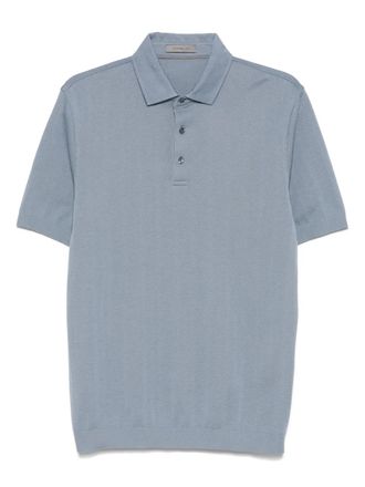 Corneliani polo en jersey - Bleu