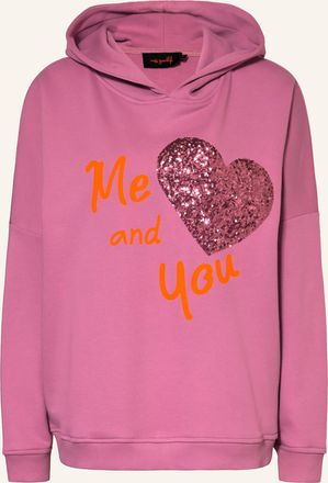 Miss Goodlife Miss Goodlife Hoodie Mit Pailletten rosa