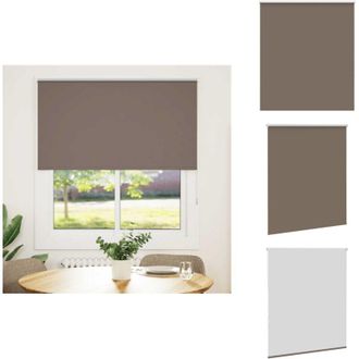 vidaXL Verdunkelungsrollo Kaffeebraun 130x130cm Stoffbreite 126,6cm - Verdunkelungsrollo - Verdunkelungsrollos - Rollo - Verdunklungsrollo