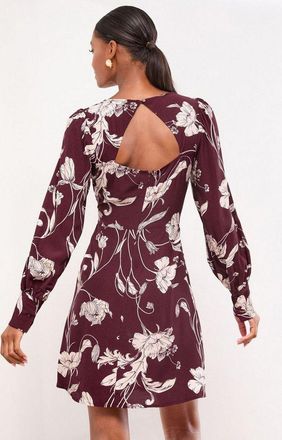 Lipsy Minikleid Lipsy Lang&auml;rmeliges Minikleid aus Viskose, Petite (1-tlg)