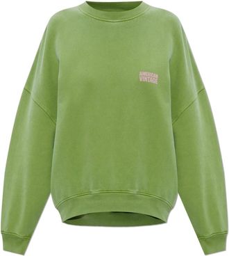 American Vintage Femme, Sweatshirts et sweats &agrave; capuche, Vert, Taille: 40 FR Plizzy SweaT-shirt