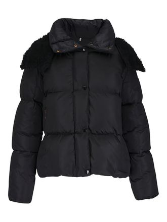 Moncler Gesteppte Kapuzenjacke - Schwarz