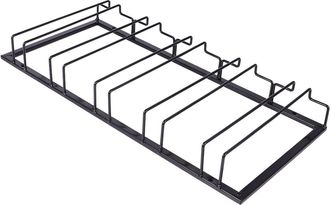 DOITOOL Weinglasregal Aus Eisen H&auml;ngest&auml;nder F&uuml;r Weingl&auml;ser Becherst&auml;nder F&uuml;r Bar Und Zuhause Schwarz