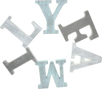 BESPORTBLE Rustikale Holzbuchstaben Wanddeko Handgefertigte H&auml;ngende Familien Schriftzeichen Einfache Montage Nat&uuml;rliche Holztextur Vielseitige Wohnzimmer K&uuml;chen