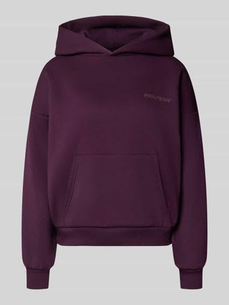 Review Hoodie mit Logo und K&auml;nguru-Tasche