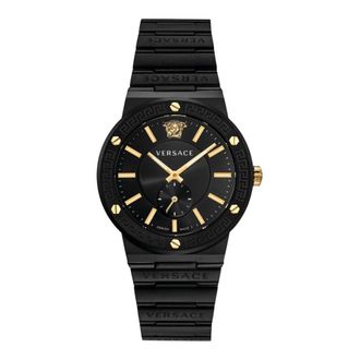 Versace Greca Logo Armbanduhr - - Accessories - Herren - Schwarzk - ONE SIZE