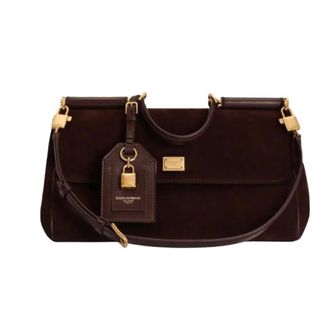Dolce & Gabbana Sac port&eacute; main moyen My Sicily - Femme - Sacs - Brun - Taille: ONE Size