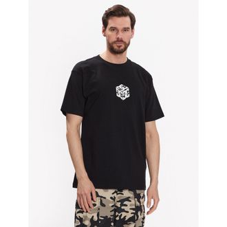 DC T-Shirt Jaakko Cubic ADYZT05260 Schwarz Relaxed Fit