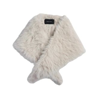 Simone Rocha Tour de cou orn&eacute; en fausse fourrure - Femme - Accessoires - Beige - Taille: ONE Size