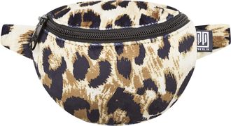 PP-Berlin Bauchtasche, Samt Leoparden Muster, Mini, Vegan, Handgen&auml;ht in Berlin f&uuml;r Kinder Damen, Herren, Unisex. Hipbag, Umh&auml;ngetasche, Schultertasche, H&uuml;fttas