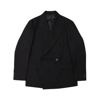 Mfpen Homme, Costumes, Noir, Taille: L Blazer crois&eacute; &agrave; revers pointus