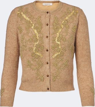 Jacques Wei Cardigan en laine et alpaga m&eacute;lang&eacute;s