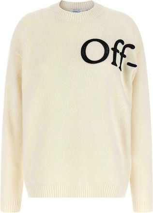Off-white Pull Col Rond - Blanc