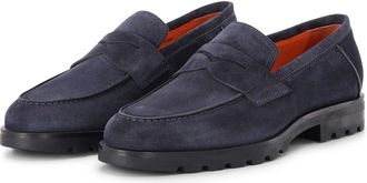 Santoni Loafer aus Veloursleder