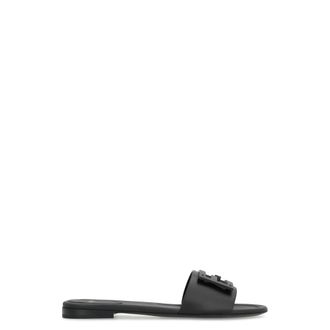 Fendi Baguette Leder Pantoletten - - Shoes - Damen - Schwarzk - 36 EU
