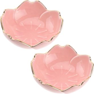 Hemoton Hemoton 2 Stück Keramik Schälchen Saucenschälchen Form Porzellan Mini Servierschalen Vorspeise Dip Schüsseln Stufen Dipschalen Dessertschalen für Snac