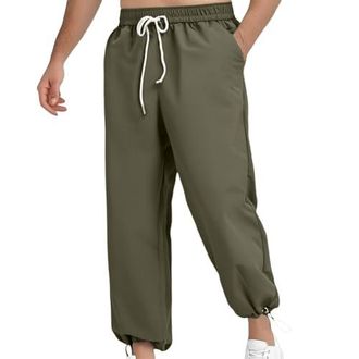 Generic Pantalon de jogging pour homme Pantalon de loisirs Coupe ample &Eacute;lastique Confortable &Eacute;t&eacute; Automne Conique Longueur Cheville Pantalon de jogging pour un