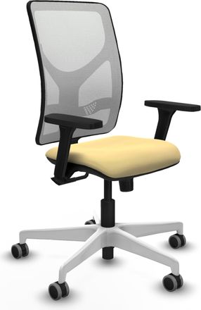 Piqueras y Crespo Verstellbarer Stuhl mit 3D-Armlehnen, h&ouml;henverstellbare Lendenwirbelst&uuml;tze, ausgestattet mit 3 Positionen und Schneideschaum, mit Rollen von 65 mm, Pa