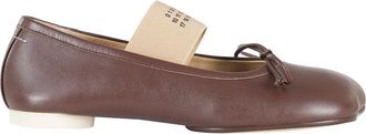 Maison Margiela Femme, Chaussures, Brun, Taille: 40 EU Anatomic Numeric Ballerinas