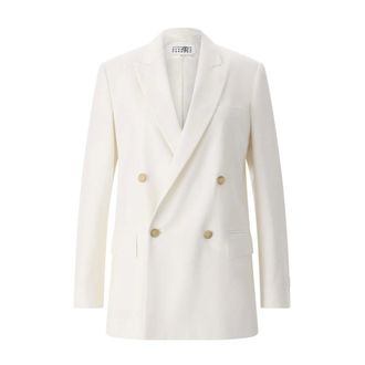 Maison Margiela Femme, Vestes, Beige, Taille: 42 FR Blazers