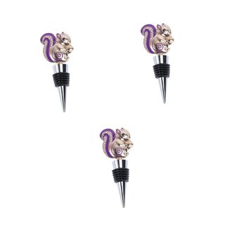 TOPBATHY 3 St&uuml;ck Weinstopfen Aus Zinklegierung Mit Eichh&ouml;rnchen- Weinverschluss Weinflaschenverschluss Aus Legierung Weinzubeh&ouml;r Flaschenverschluss Aus Metall 