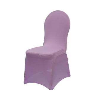Generic Stuhlhussen, elastische Spandex-Stuhlhussen, Stretch-Stuhlhussen, Stuhlhussen f&uuml;r Hochzeiten, Partys und Bankette (Helllila, 6 St&uuml;ck)
