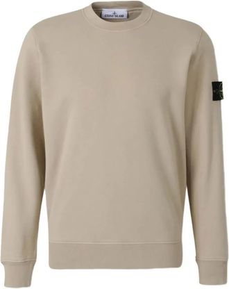 Stone Island Homme, Sweatshirts et sweats &agrave; capuche, Beige, Taille: 3XL Felpa Crewneck SweaT-shirt