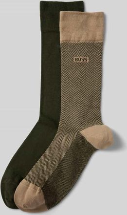 HUGO BOSS Str&uuml;mpfe aus Baumwoll-Mix im 2er-Pack