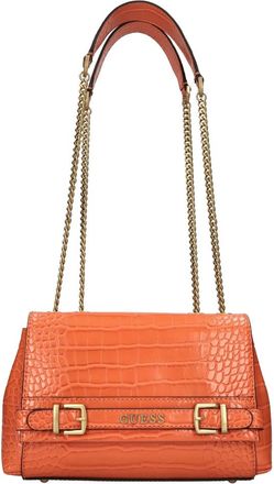 Guess Femme, Sacs, Orange, Taille: ONE Size Sac bandouli&egrave;re &agrave; imprim&eacute; crocodile
