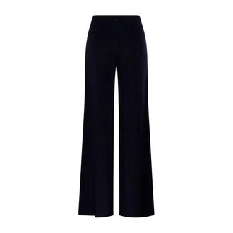 Max Mara Weitgeschnittene Strickhose - - Trousers - Damen - Blau - M