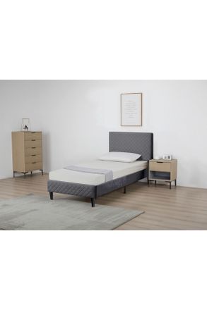 Boxxx Polsterbett, Grau, Holz, Kiefer, vollmassiv, 90x200 cm, in verschiedenen Gr&ouml;&szlig;en erh&auml;ltlich, Schlafzimmer, Betten, Polsterbetten