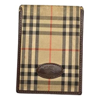 Burberry Pre-owned Leder Portemonnaie - - Pre-owned - Damen - Beige - ONE SIZE