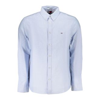 Tommy Hilfiger Azzurro Baumwoll-Hemd f&uuml;r Herren