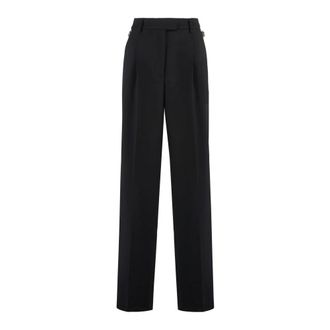 PT01 Ma&szlig;geschneiderte Hosen mit weitem Bein - - Trousers - Damen - Schwarzk - L