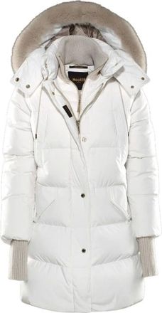 Moorer Femme, Manteaux, Blanc, Taille: 44 FR Talassa Stp Jacket