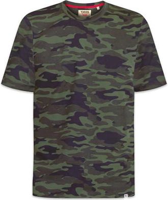 D555 Duke Gaston T-shirt pour homme Imprimé camouflage King size, Jungle, 7XL