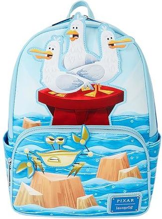 Loungefly Pixar Le Monde de Nemo Mini Sac &agrave; dos Motif Monde de Nemo, Bleu clair, rouge, bleu ultra clair, Standard, Moderne