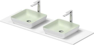 Duravit Sivida Doppelwaschtisch Set eckig inkl. Konsole - Duravit