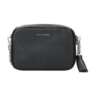 Michael Kors Schwarze Leder Umh&auml;ngetasche mit Quaste - - Bags - Damen - Schwarzk - ONE SIZE
